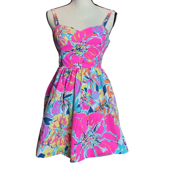 Lilly Pulitzer | Dresses | Lilly Pulitzer Christine Fit Flare Sundress ...